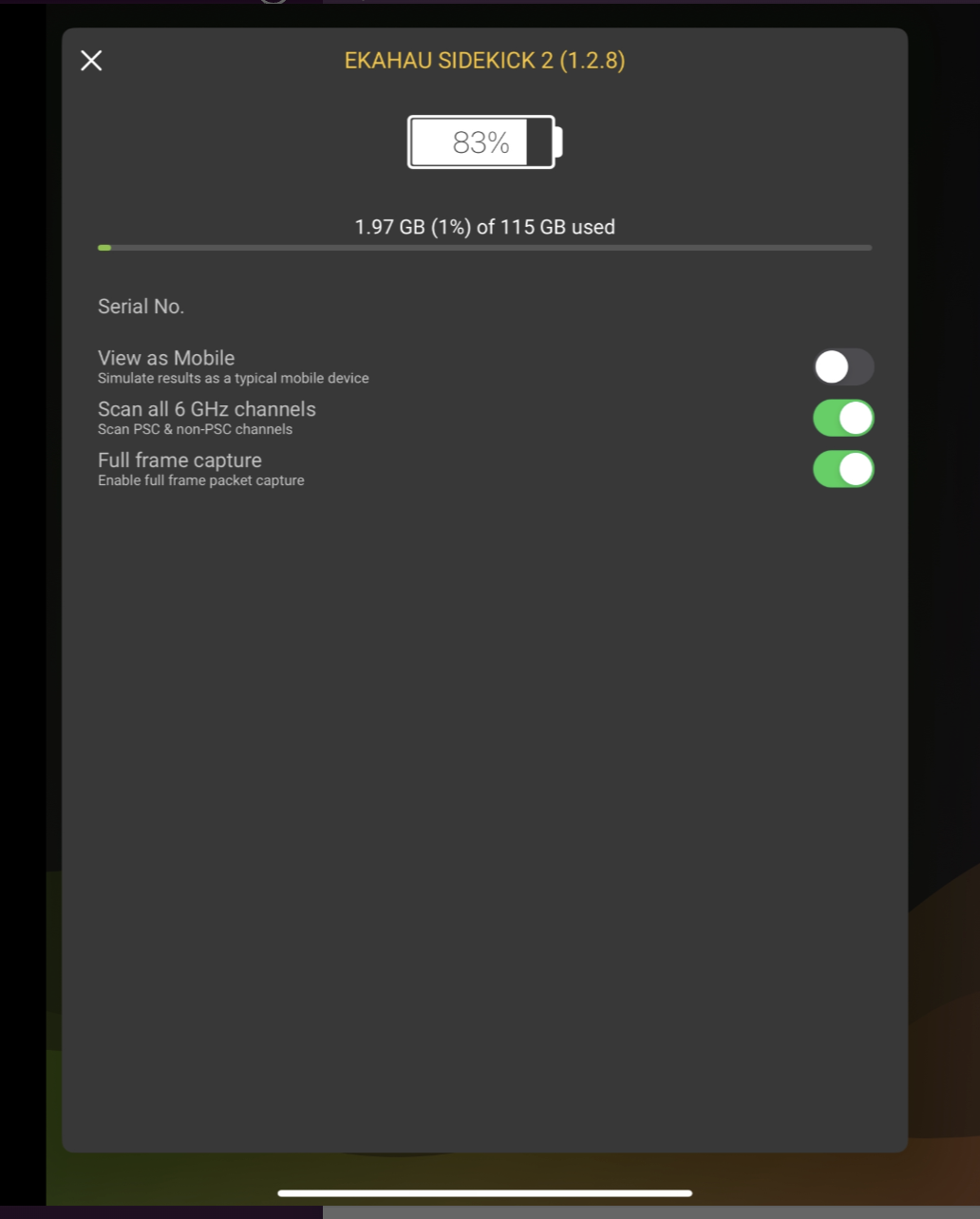 How to take a full frame packet capture with Ekahau Analyzer app and ...